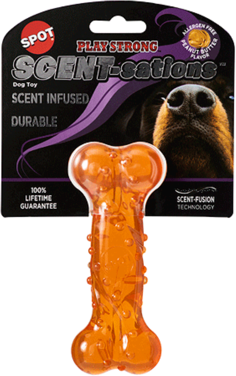 Spot Scent-Sation Peanut Butter Scented Bone (2 Sizes Available) – Playful Tail