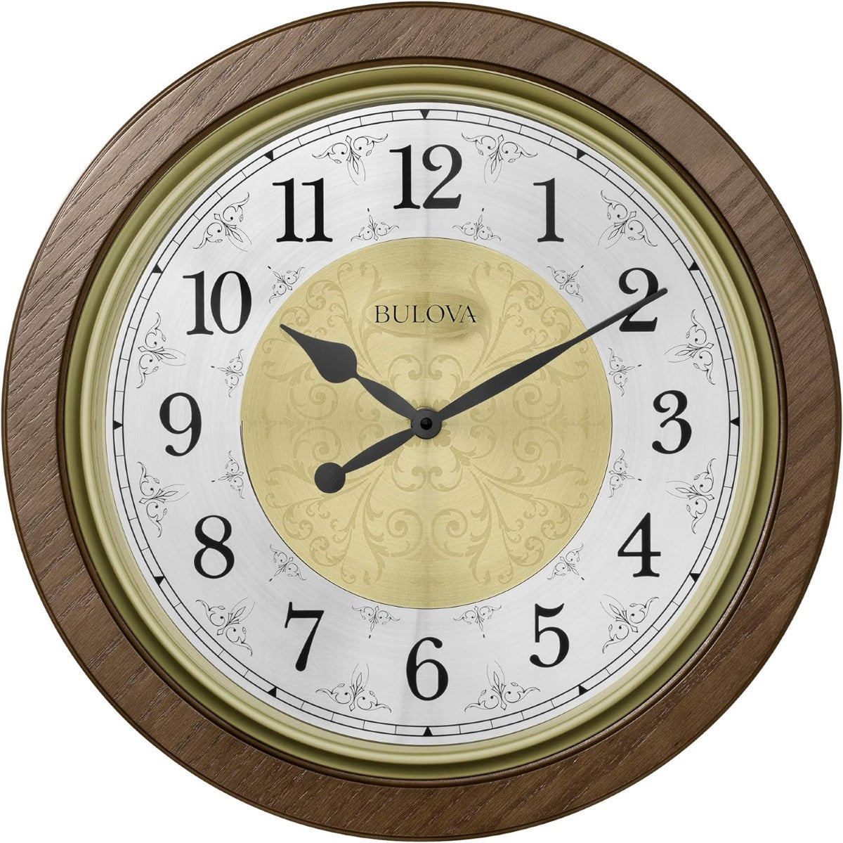 Bulova C4115 Manchester Chiming Warm Walnut 21" Wall Clock – Playful Tail