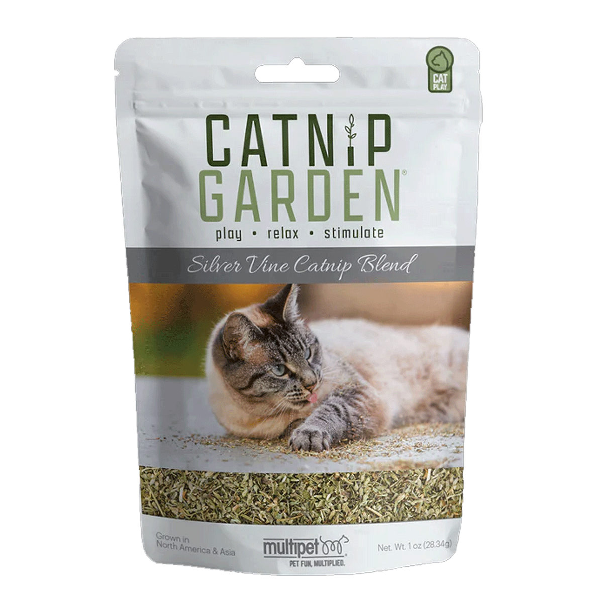 Multipet Catnip Garden® Silver Vine 1 oz Bag – Playful Tail