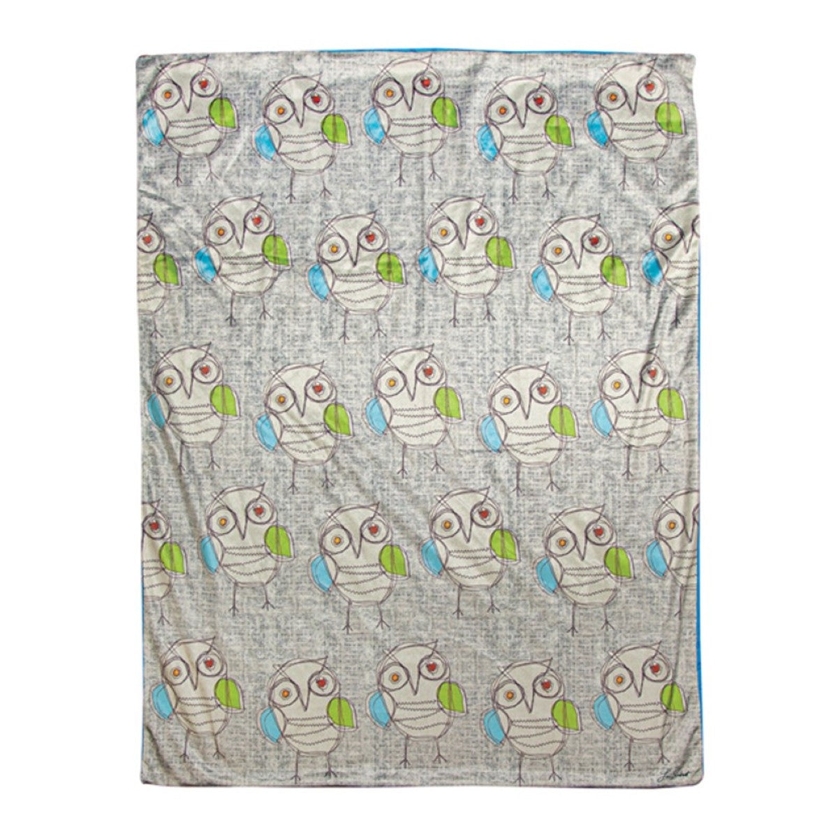 Stitch Happy Owl 2-Layer Throw Blanket By Manual Woodworkers & Weavers ...